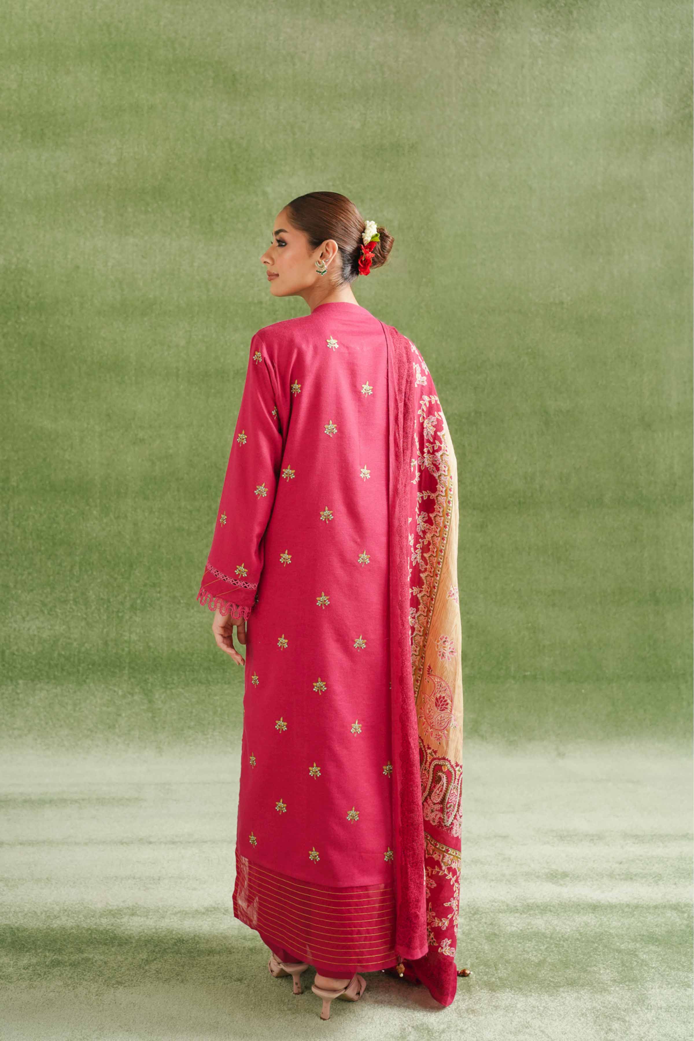 3 Piece Unstitched Embroidered Winter Vol-1 Collection 2024 – Nishat FPS