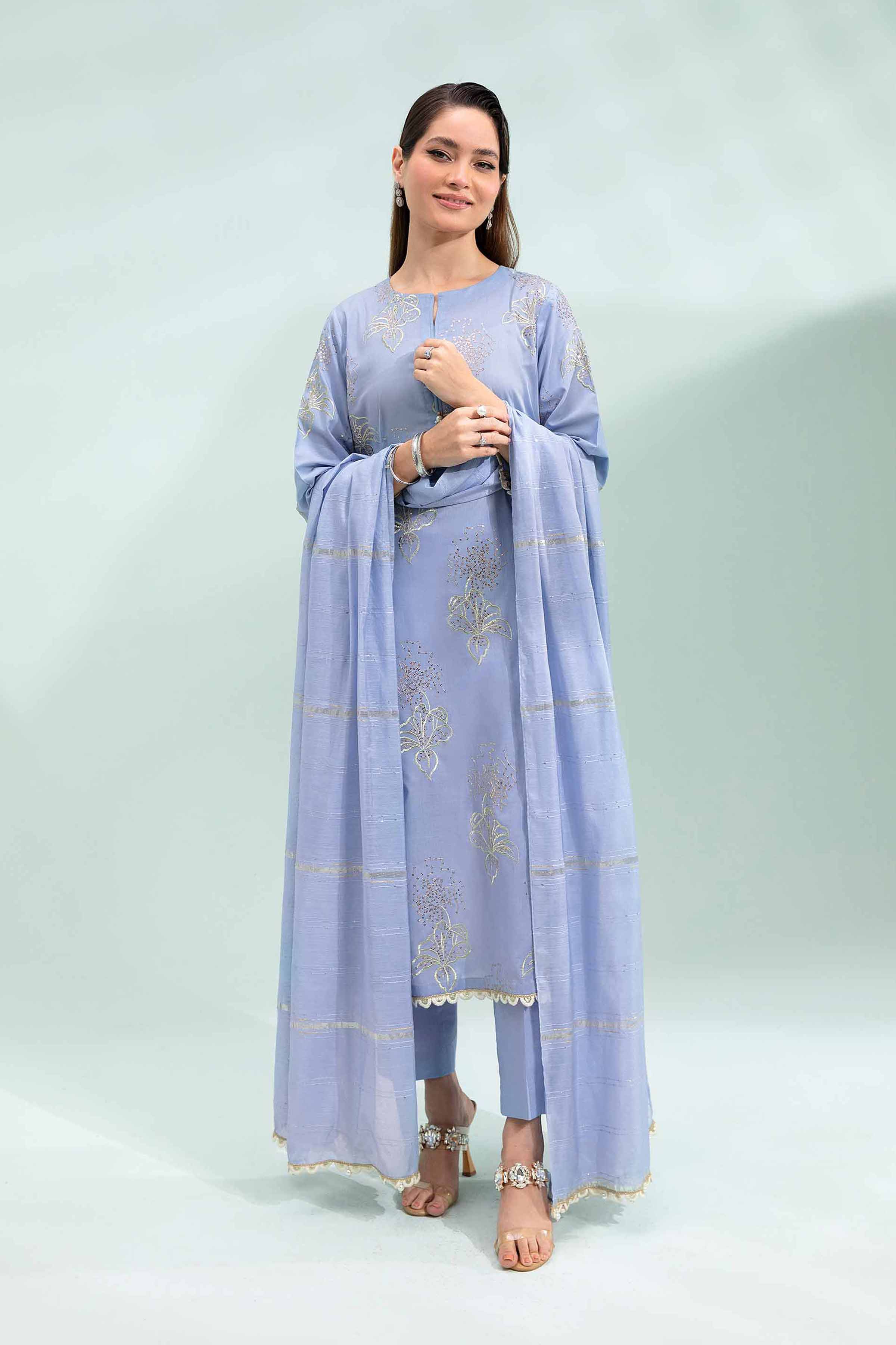 2 Piece Unstitched Fancy Embroidered Summer 2024 – Nishat FPS