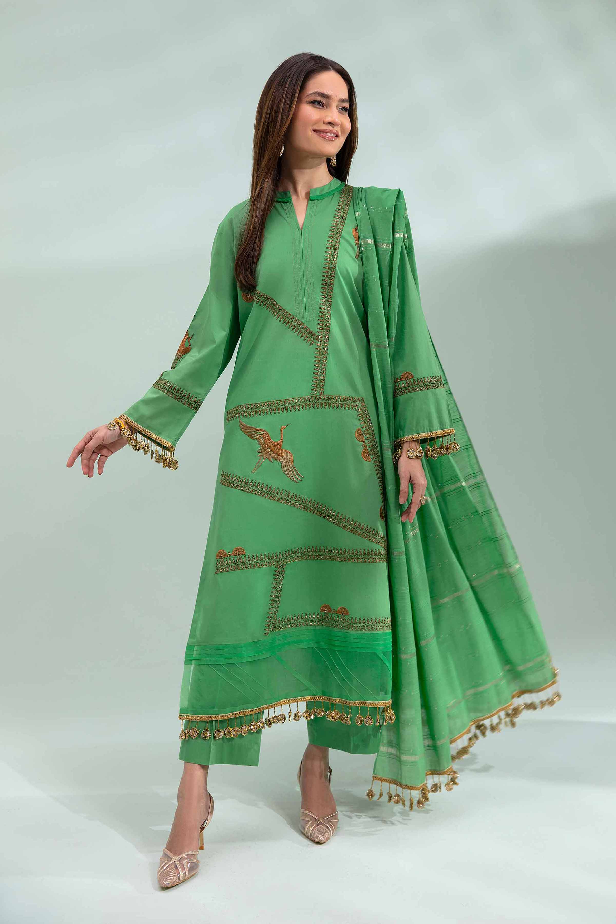 2 Piece Unstitched Fancy Embroidered Summer 2024 – Nishat FPS