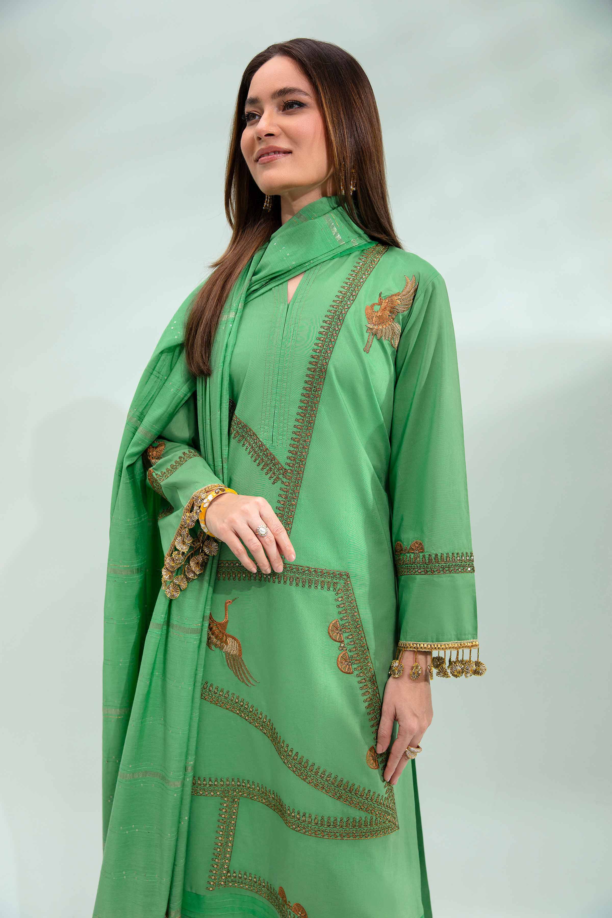 2 Piece Unstitched Fancy Embroidered Summer 2024 – Nishat FPS