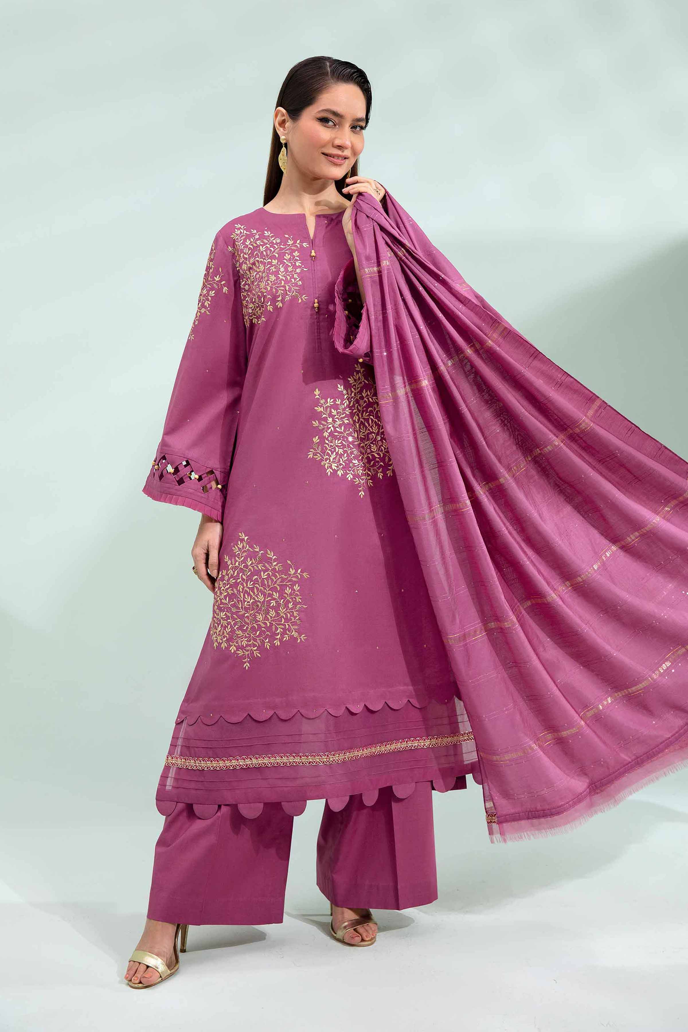 2 Piece Unstitched Fancy Embroidered Summer 2024 Nishat Outlet – Nishat FPS
