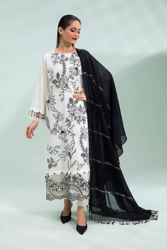 2 Piece Unstitched Fancy Embroidered Summer 2024 – Nishat FPS