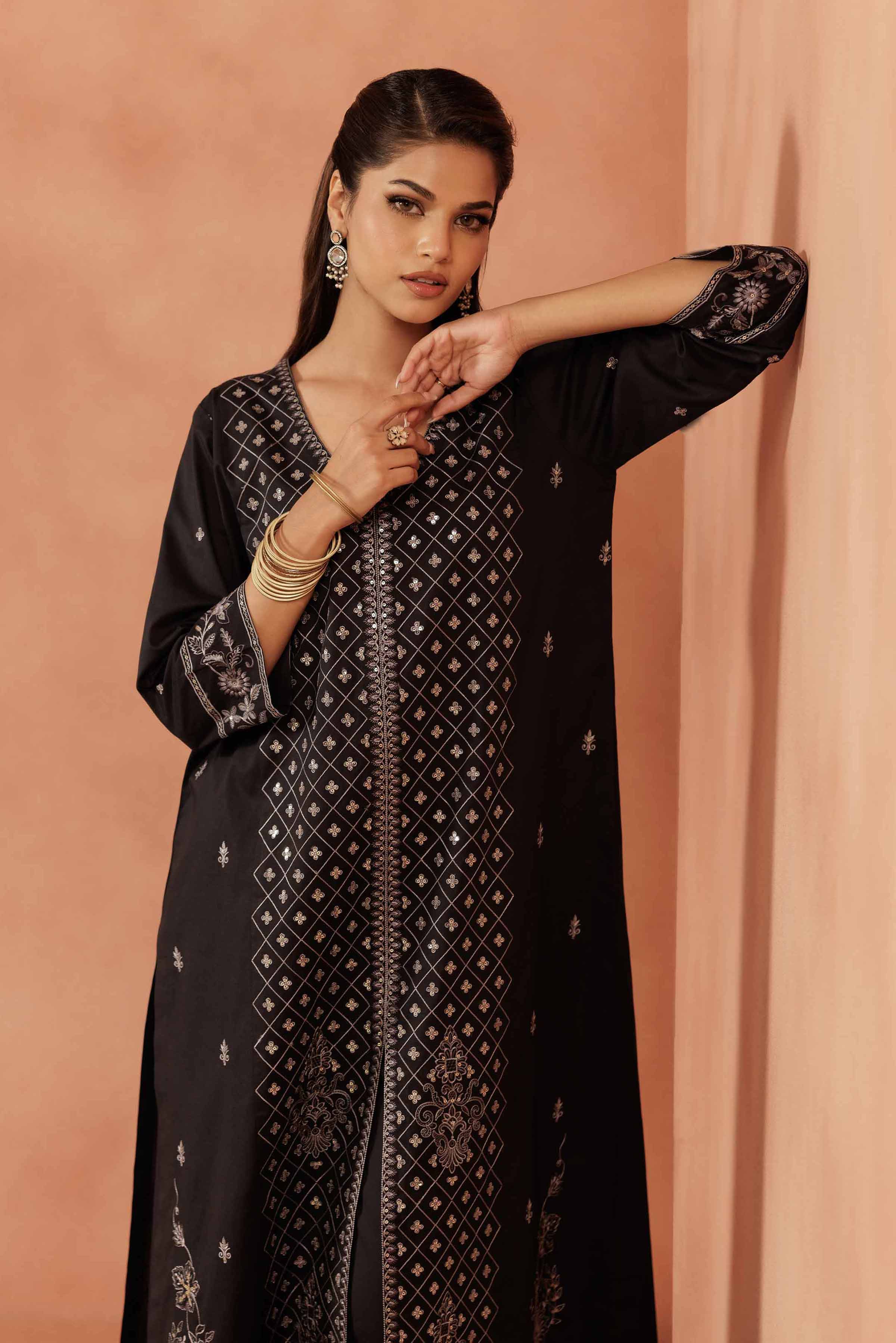 Luxury Pret 2 Piece Embroidered Suit – Nishat FPS