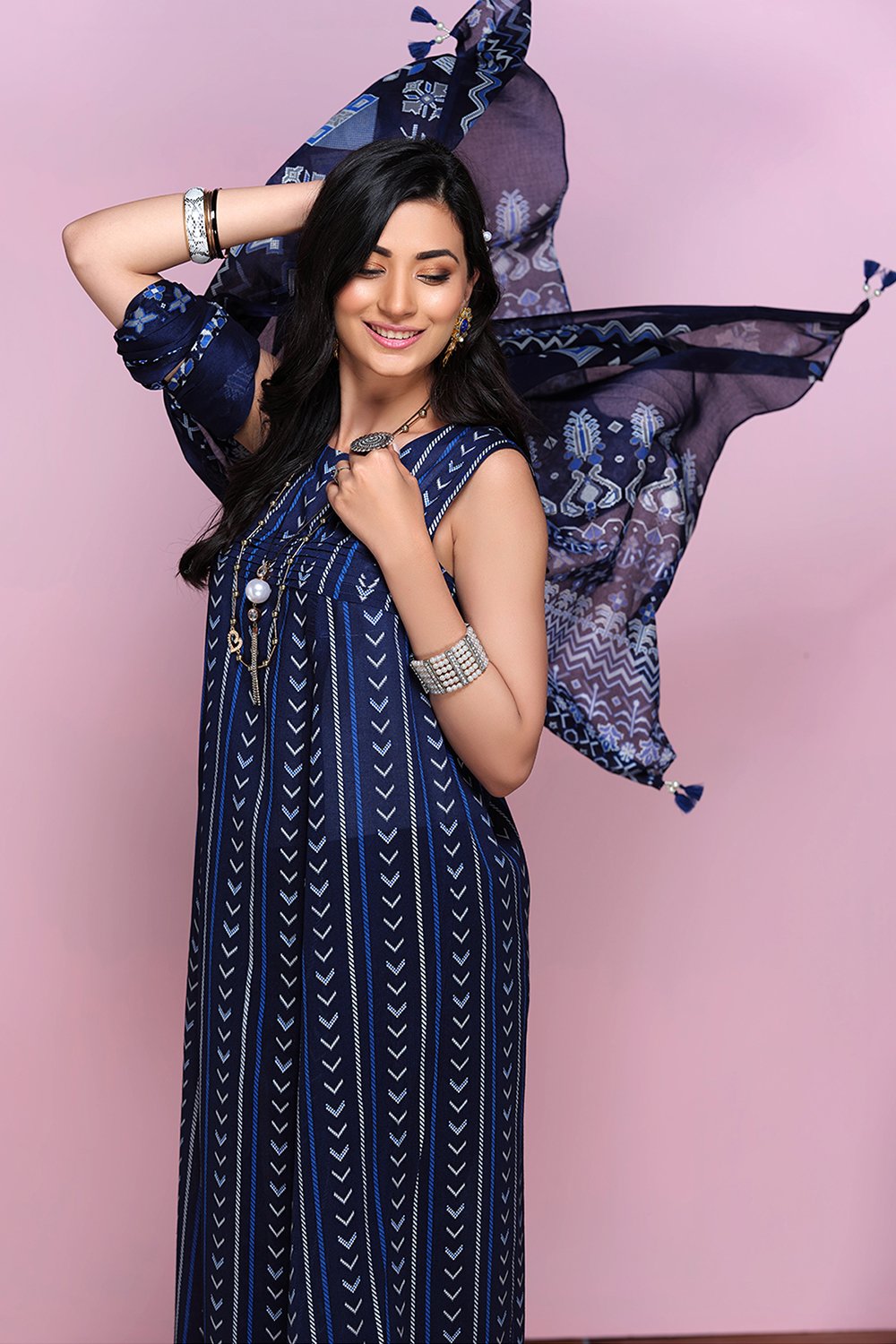 3 Piece - Printed Suit - 42001233-R – Nishat FPS