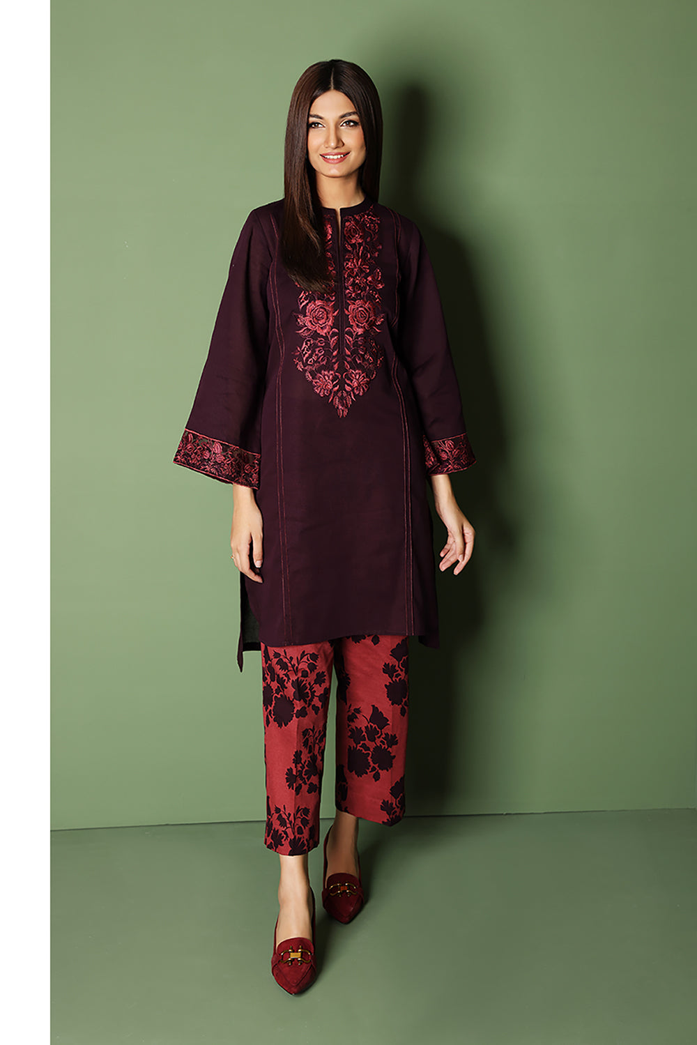 2PC Unstitched Printed Embroidered Winter Collection 2022 Fair Price ...