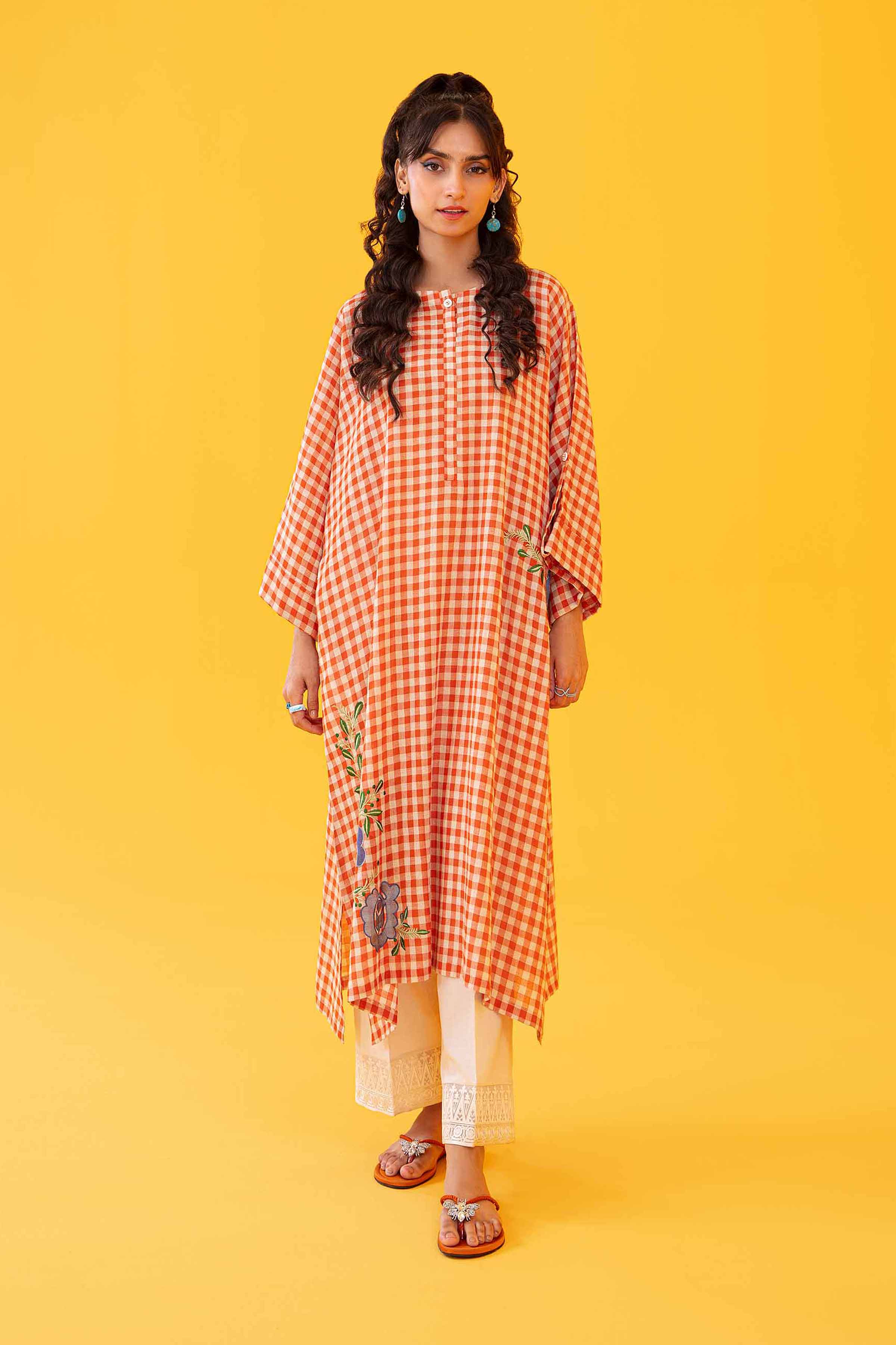 1PC Printed Embroidered Stitched Dress Nishat Outlet – Nishat FPS