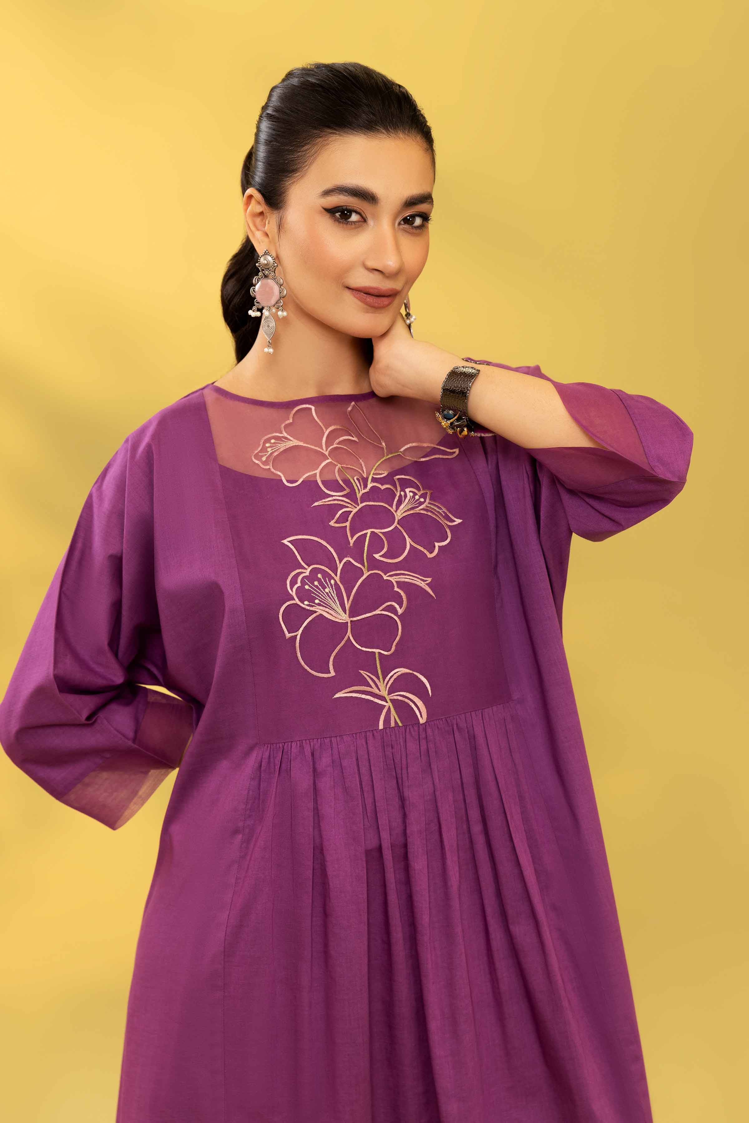 1PC Embroidered Stitched Dress Nishat Outlet – Nishat FPS